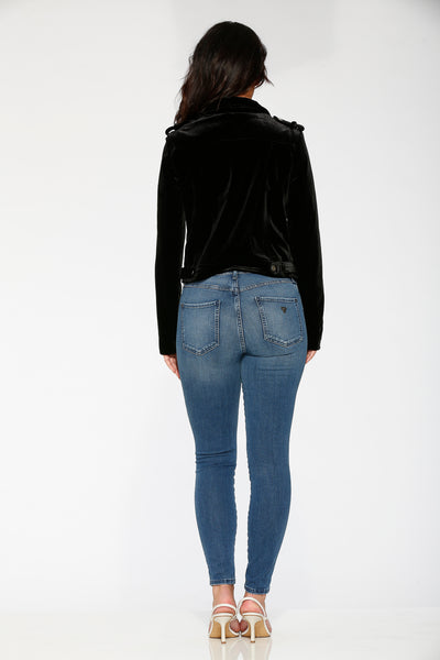 30281 Black Velvet Moto Jacket – Orchid Bloom Clothing